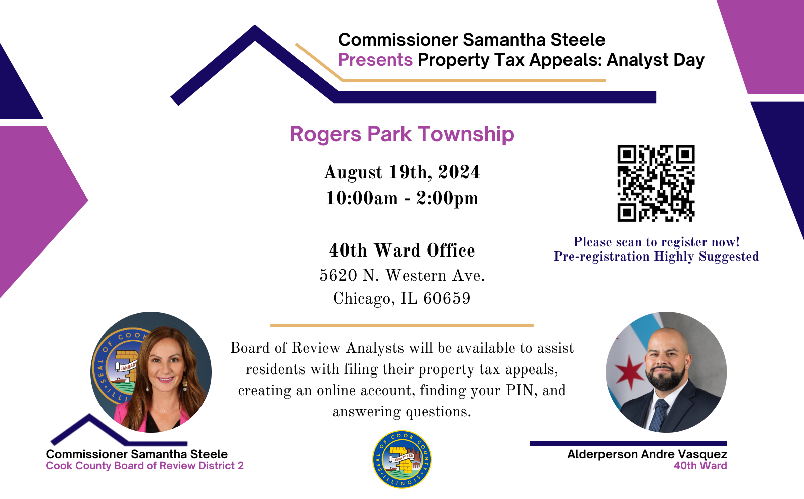 40th Ward / Rogers Park Township Analyst Day | Cook County Board of Review