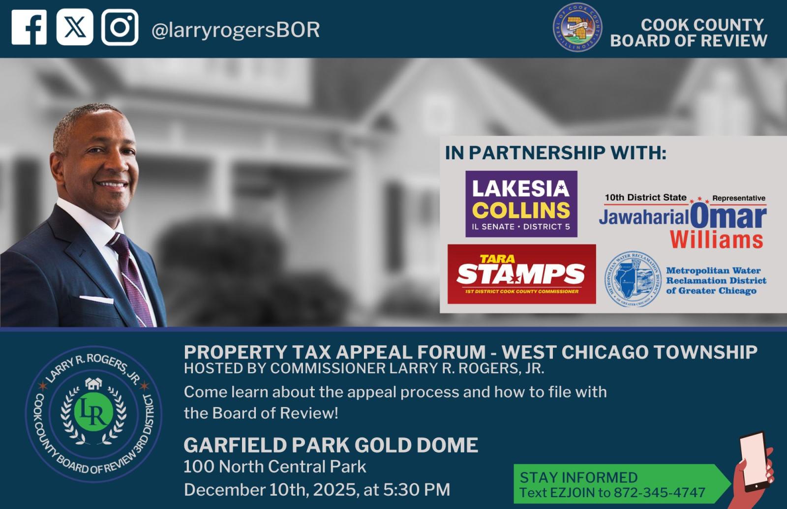 Property Tax Appeal Forum for the Taxpayers of West Chicago Township ...