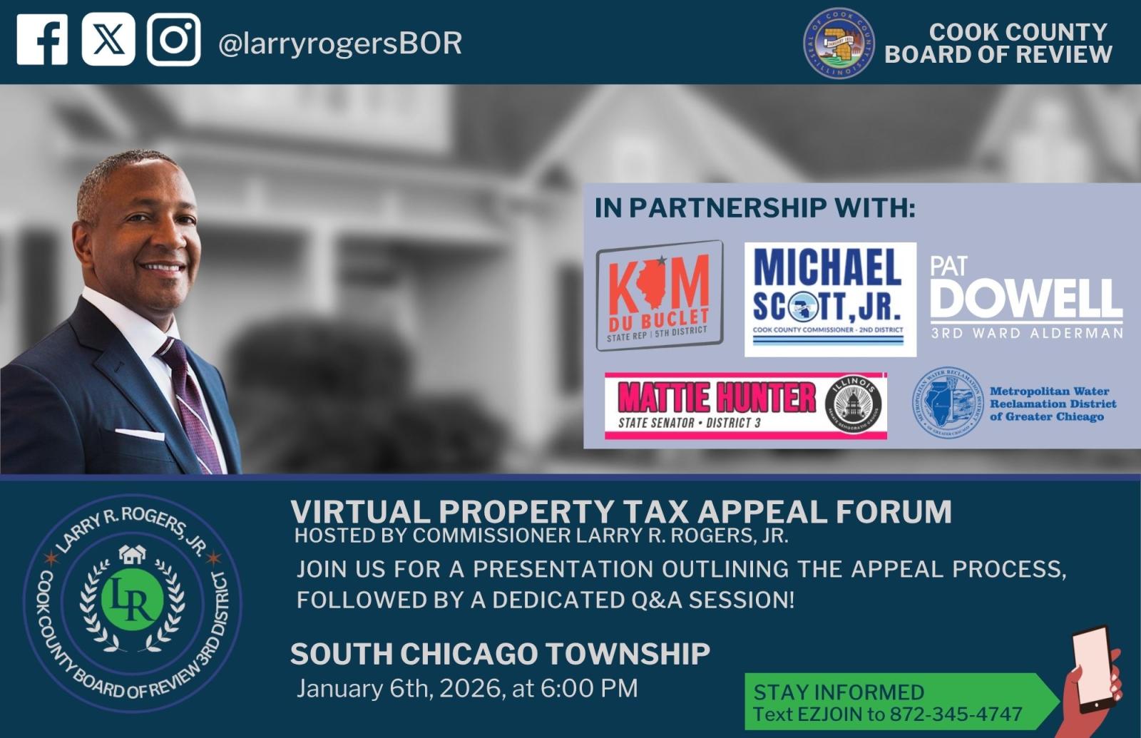 Virtual Property Tax Appeal Forum for the Taxpayers of South Chicago ...